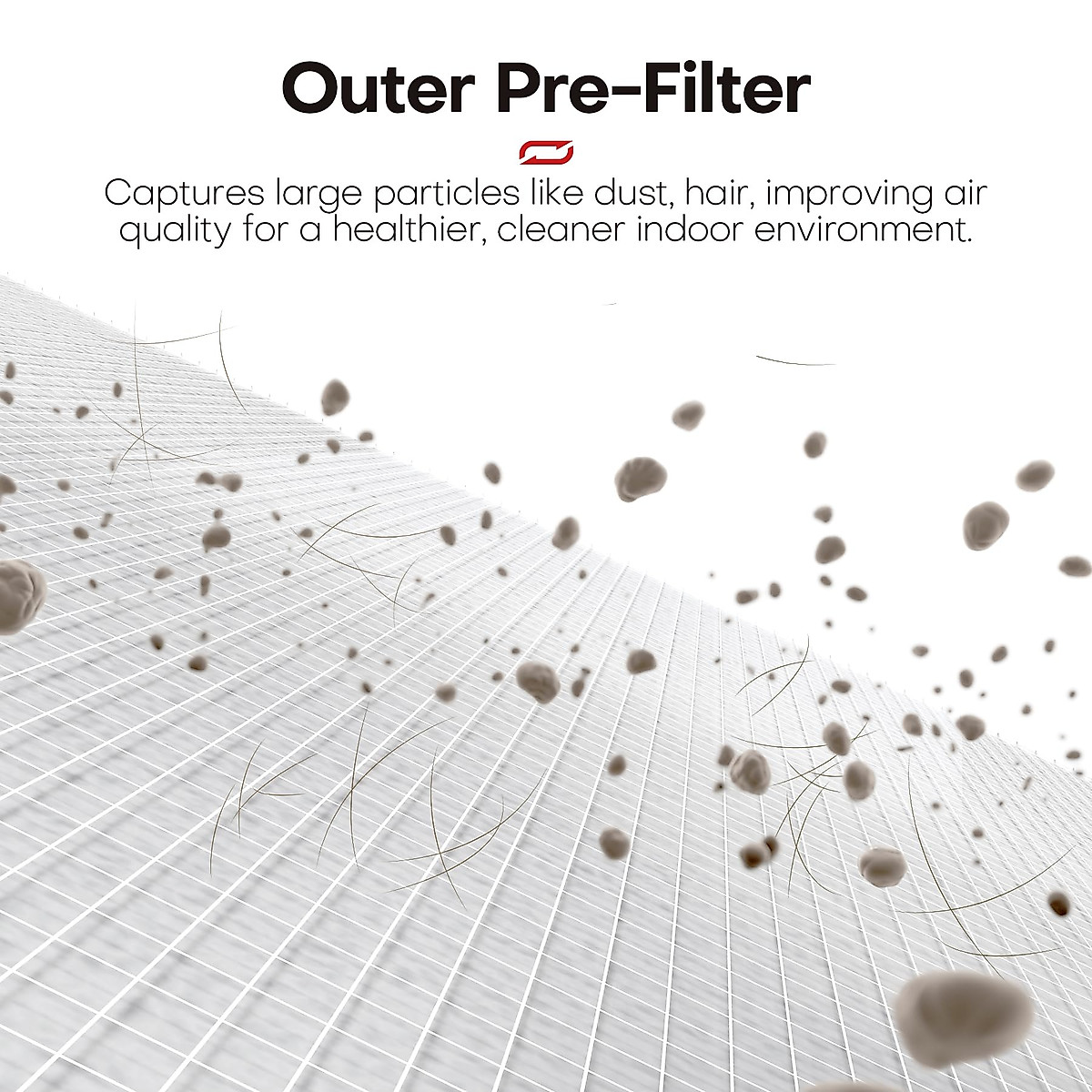 2 Pack MK04 MG04JH Air Filter Replacement Compatible with AROEVE MK04 MG04JH Air Purifier, 4-in-1 High-Efficiency H13 HEPA, remove dust, pollen, lint, pet dander, smoke, VOCs (Green)