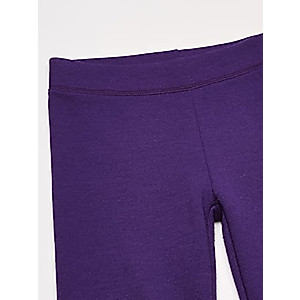 Hanes girls Comfortsoft Ecosmart Open Bottom Leg Sweatpants Pants, Purple Thora, Small US