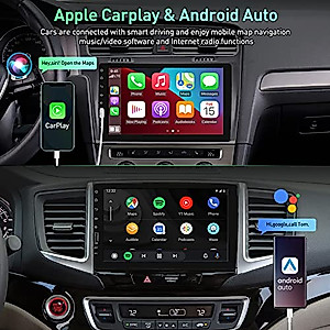 ACTASIAN Single Din Car Stereo with Apple Carplay and Android Auto, 9 Inch Car Stereo with Bluetooth, DSP, USB/SD Port, Car Audio with IPS Screen,FM Car Radio Receiver, Backup Camera
