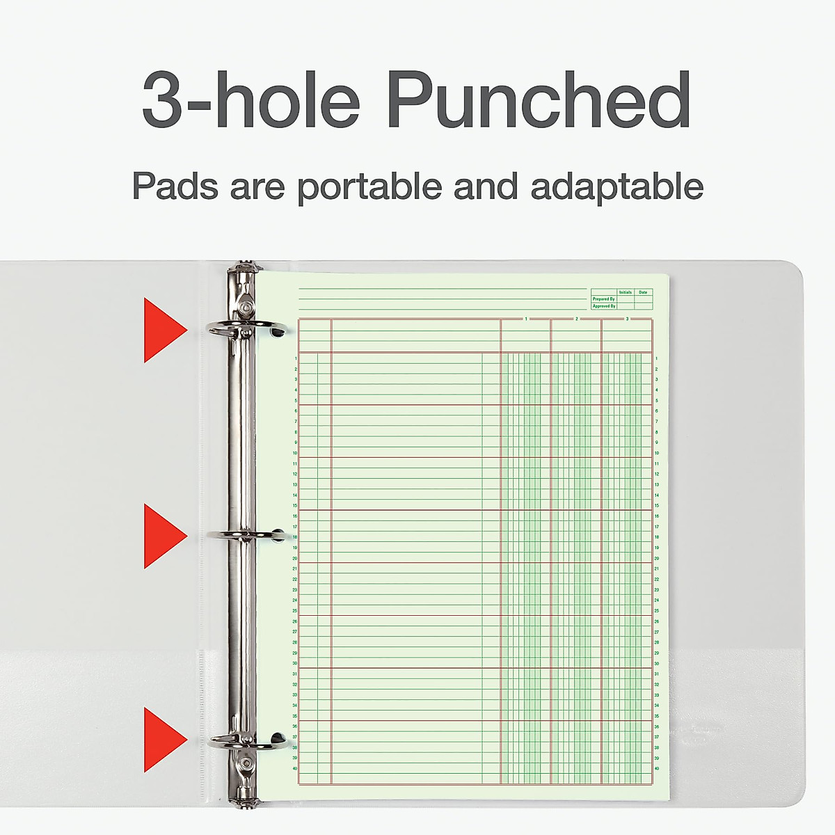 CARDINAL BRANDS INC. - Columnar Analysis Pad, 3 Column, 8 1/2 X 11, Single Page Format, 50 Sheets/pad ( ABFACP85113 ) ( ACP85113 )