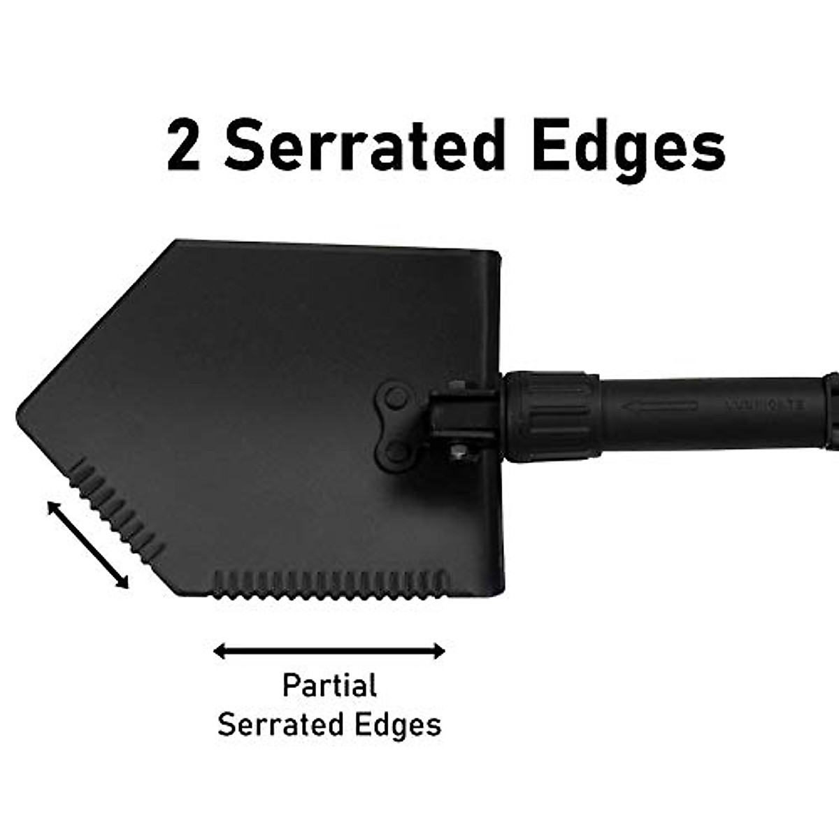 Tri-Fold Entrenching Tool (E-Tool), Genuine Military Issue, with Shovel Cover