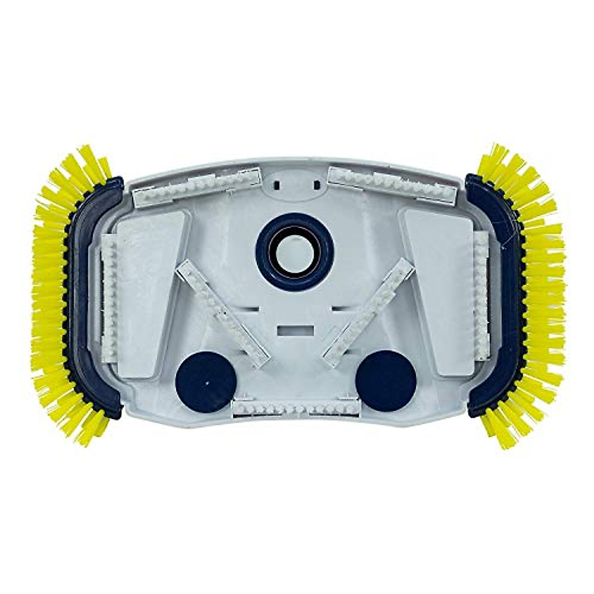 Aqua Select Weighted Pool Vacuum Head with Side Brushes for Cleaning Above Ground & Inground Swimming Pool | Flexible Handle with EZ Clips | Quickly Clean Walls, Corners and Slopes