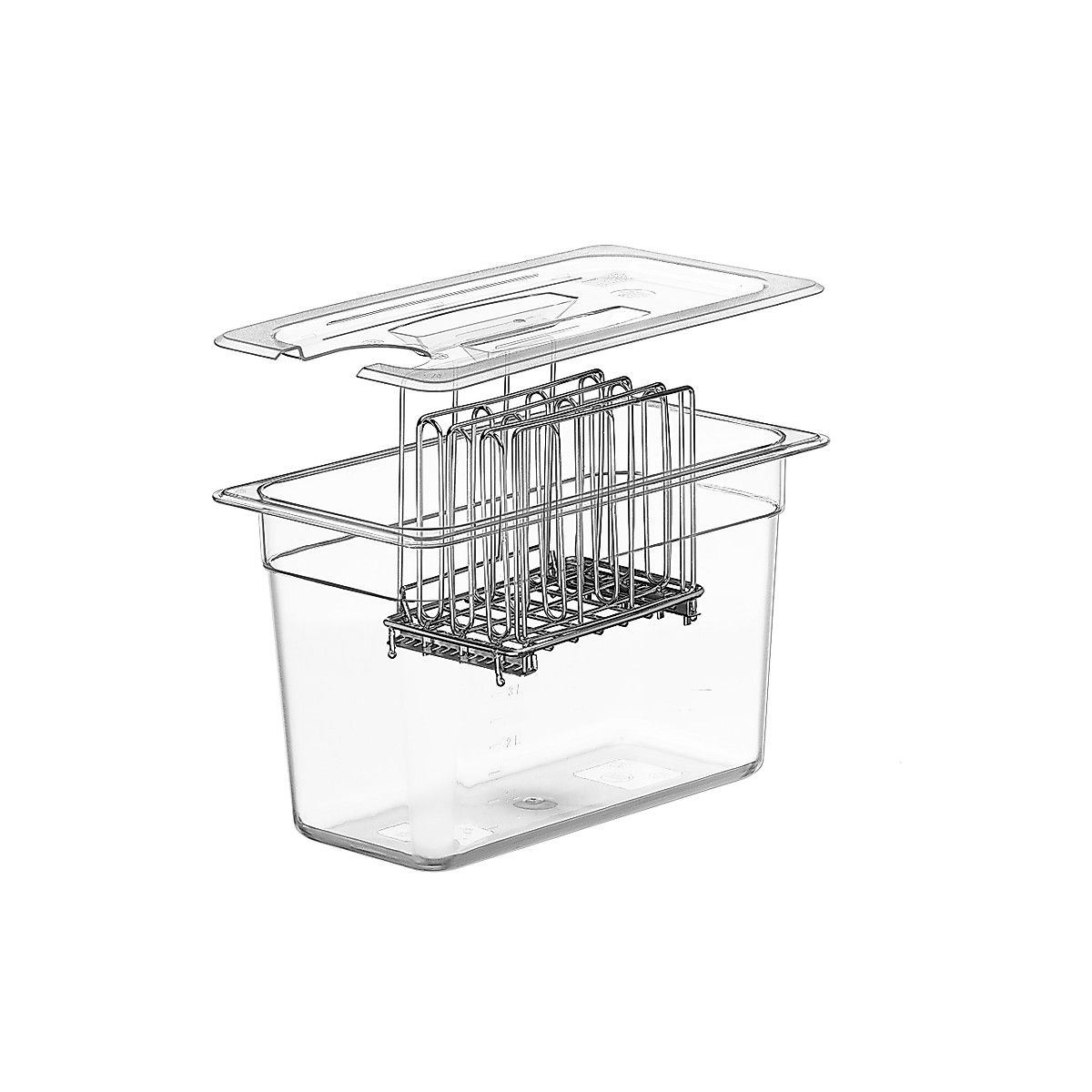 LIPAVI Sous Vide Rack - Model L5 - Adjustable, Collapsible, Ensures even warming - 316L Stainless Steel