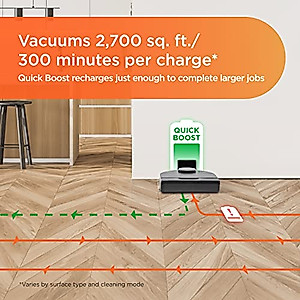 Neato D10 Intelligent Robot Vacuum Cleaner–LaserSmart Nav, Smart Mapping, Cleaning Zones, WiFi Connected, 300-min runtime, Powerful Suction, Max Clean, Edges, Corners & Pet Hair, XXL Dustbin, Alexa