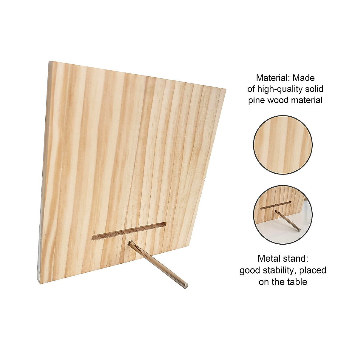 Inspirational Wood Sign, May Your Troubles Be Less & Blessings Be More, Wood Plaque Table Art Sign 6.2*6.2inch, Home Decor Sign, Farmhouse Wall Decoration, Gift for Friend or Siblings, Colleague Gift