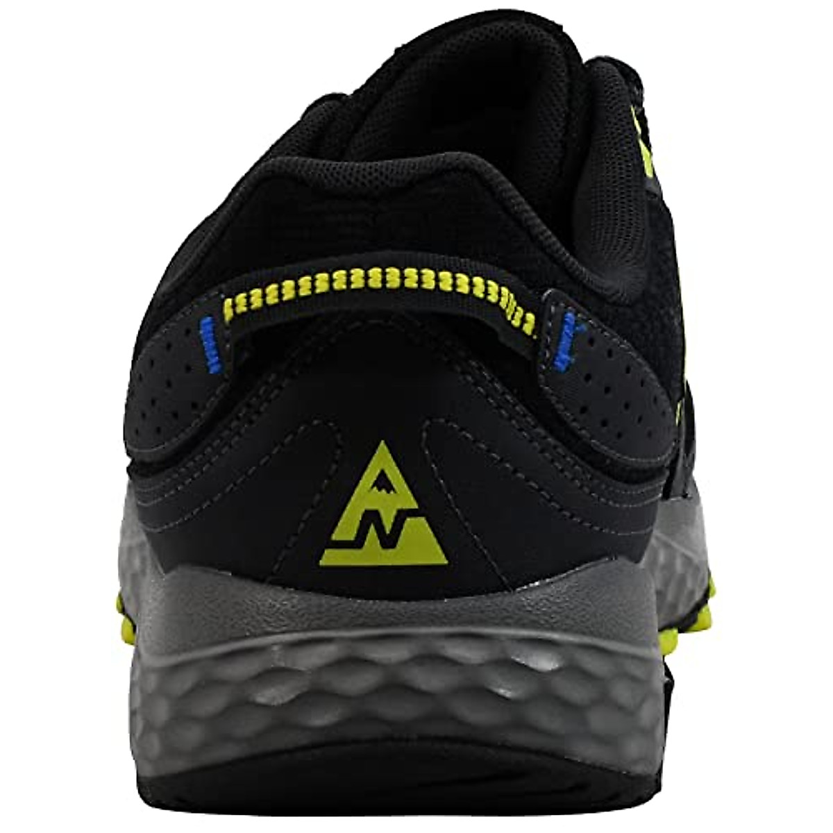 New Balance Men's 410 V7 Running Shoe, Black/Sulphur Yellow, 10