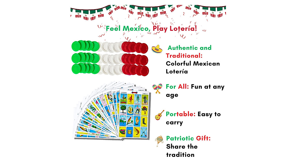 The Original Mexican Loteria Bingo Game for Adults - Fun & Cultural Party
