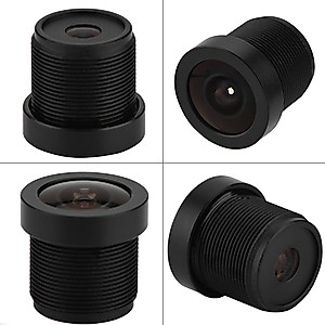 2.1mm Camera Lens, 150° Wide Angle HD IP Camera CCTV Lens for 1/3'' & 1/4'' CCD Chips Support Night Vision, 24-Hour for Security Surveillance Default