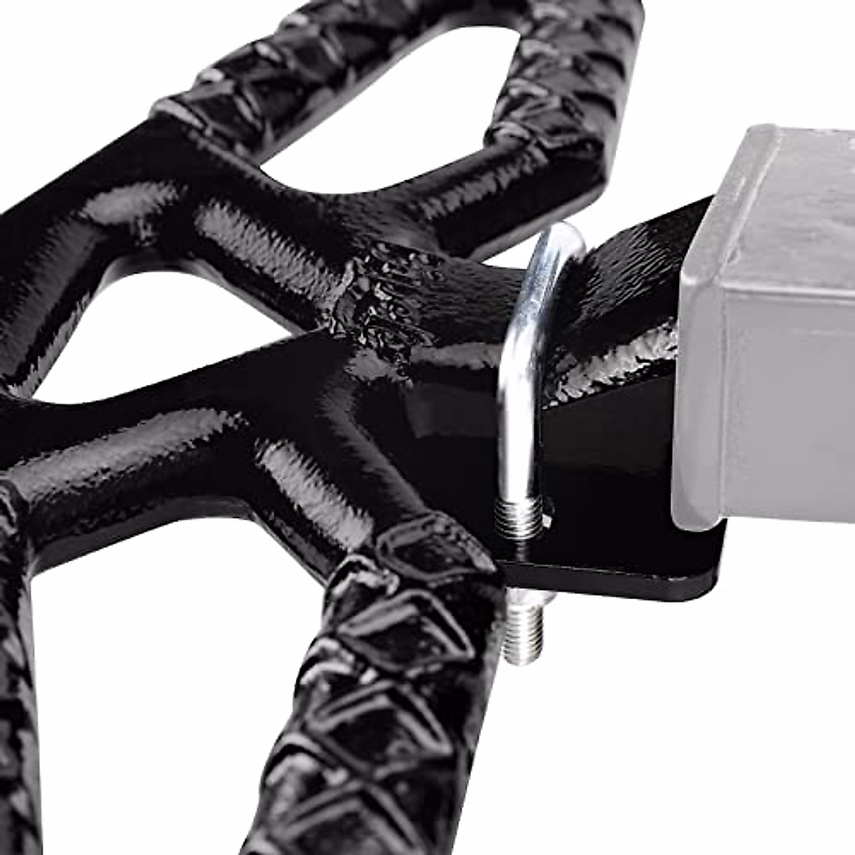 Eapele Tow Hitch Step for 2 inch Receivers, Solid Steel Construction Rust Free Powder Coated, 10,000lbs Rated Tow Strap Capacity