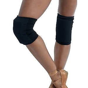 Danz N Motion Cheerleading and Dance Knee Pads - Shock Absorbing Knee Protection (Black, Small)