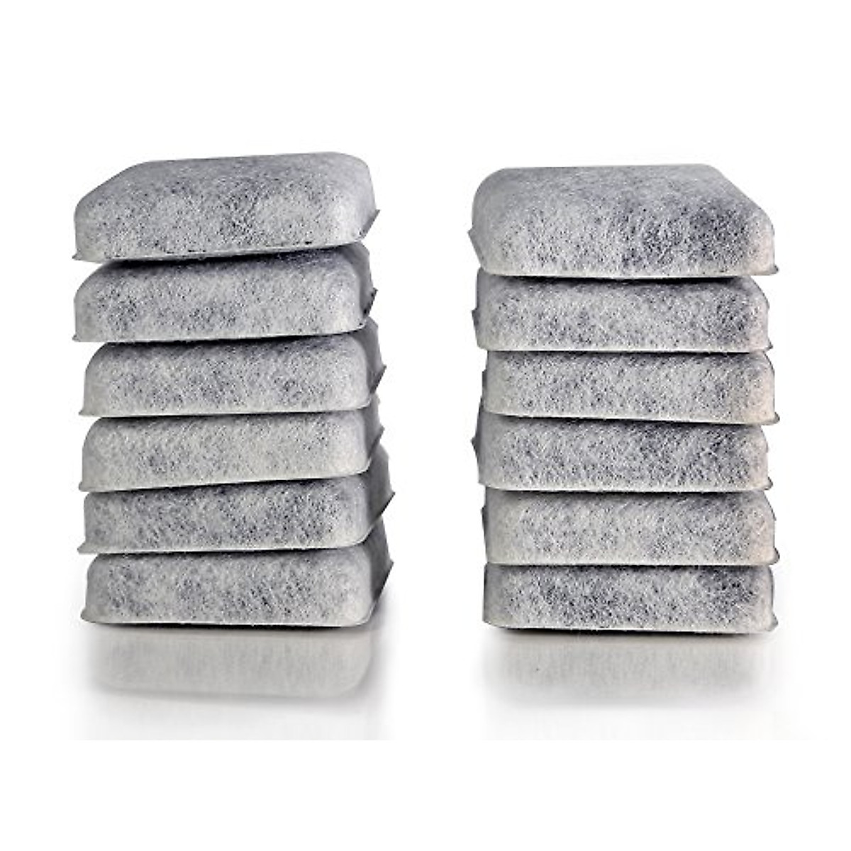 K&J Petmate Replendish and Petmate Mason Compatible Charcoal Water Filters - Replaces Petmate Replendish Water Filters (12 Pack)