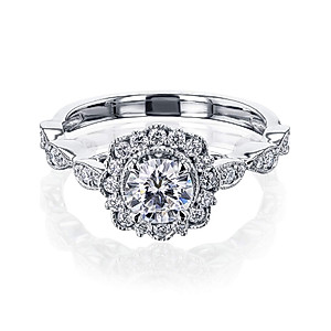 Kobelli Moissanite The Floral Spring Ring - 7.0 / Forever One D-E-F