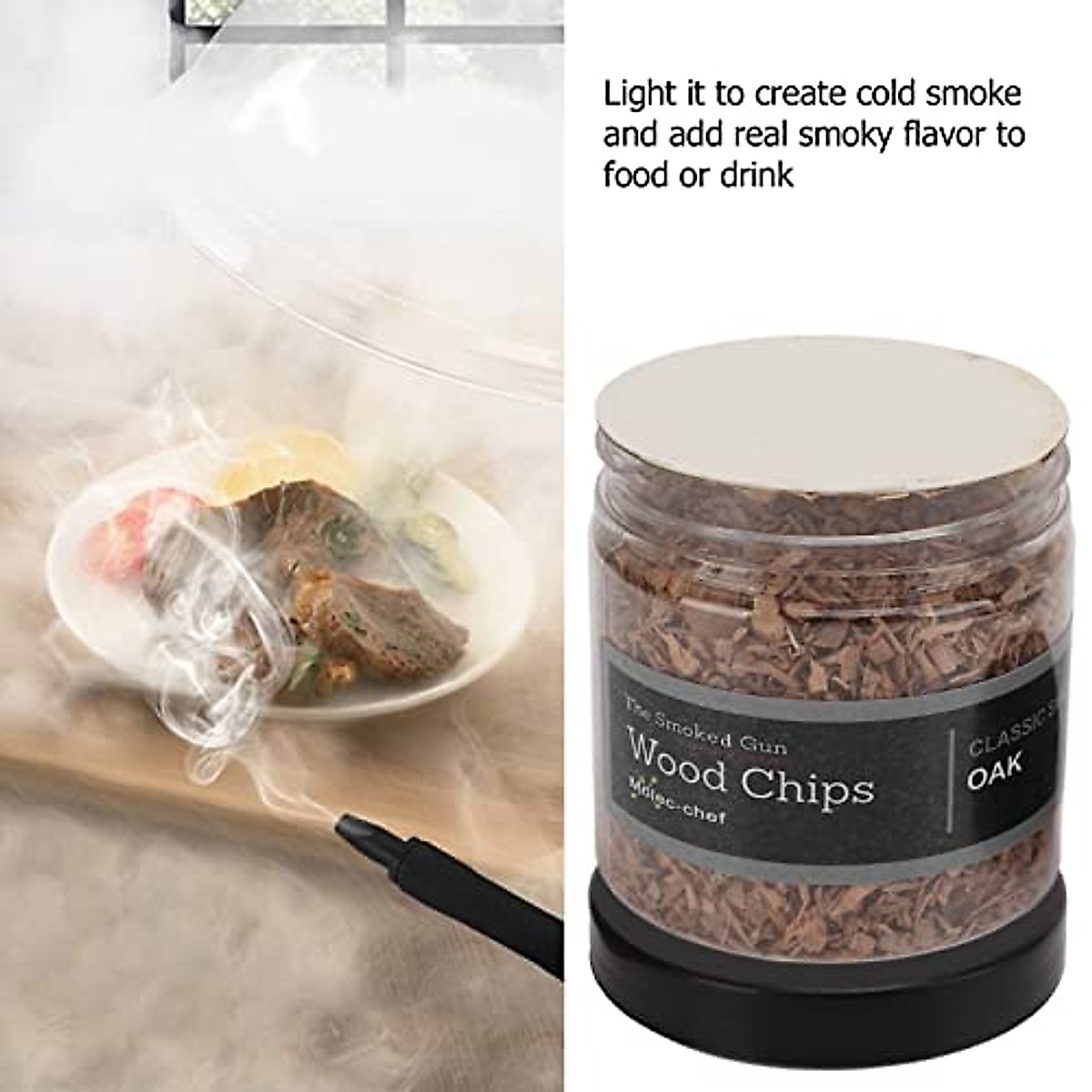 plplaaoo Natual Wood Chips for Smoker,Special Flavor Food Cooking Smoking Pine Sawdust for Smoking Gun and BBQ, Great for Beef Pork Chicken Fish and Whisky