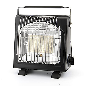 2 in 1 outdoor butane gas portable heater with handle for camping heating