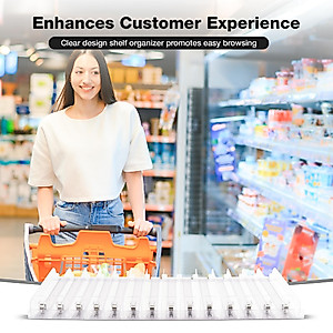 NEXTLEVEL FIT Pack of 3 Dividers for Shelf Pushers - Hardware Accessories for Smoke Shop, Convenience Store - Drink, Box & Cigarette Display Dispenser Organizer - for Gondola Shelves 15" & Above