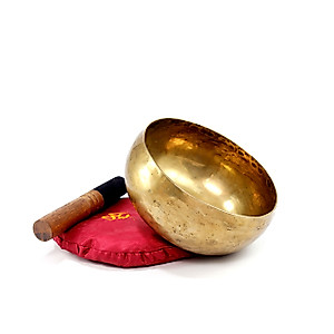 Tibetan Singing Bowl Set - 4th Chakra F (7 Inch)