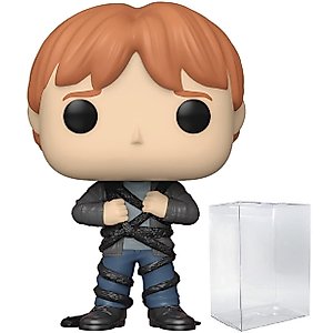 HARRY POTTER 20th Anniversary - Ron Weasley in Devil's Snare Funko Pop! Vinyl Figure (Bundled with Compatible Pop Box Protector Case), Multicolor, 3.75 inches