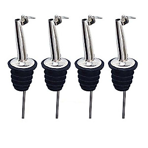 Perfect Pour: Tapered & Hinged Flip Top Pourer, Pack of 4
