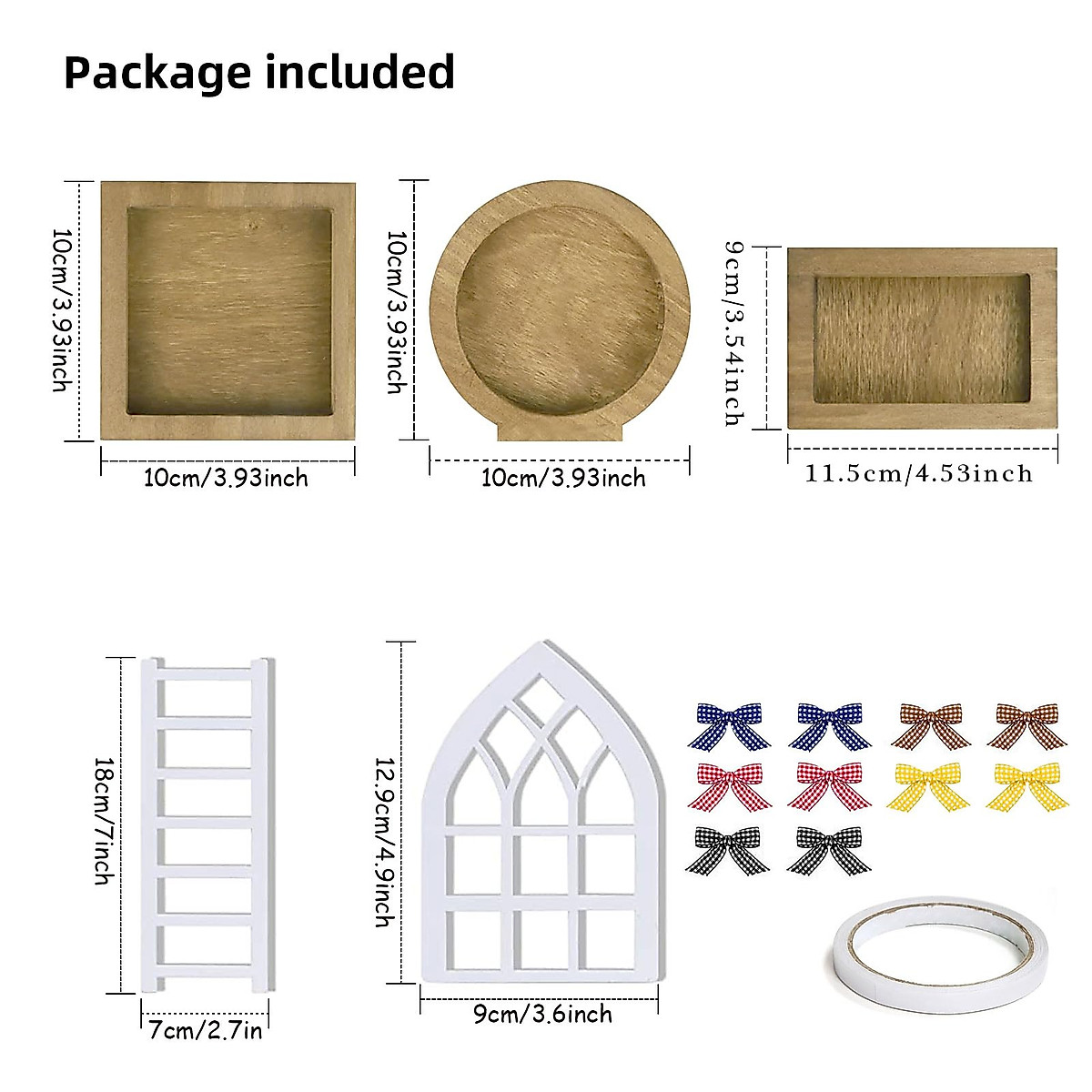 St. Patrick's Day Tiered Tray Decor St. Patrick's Day Decorations Interchangeable Decor with Wooden Frames, Arch, Ladder and 18 Cards Cards Including 36 Patterns, (36 Pattern)