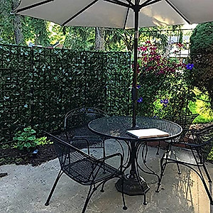 HACSYP Expandable Faux Privacy Fence Artificial Ivy Privacy Fence | Green Plastic Leaf Fence Panels UV Fade Protected Privacy Screening Garden Fence for Balcony Patio (Size : 0.5×1m)