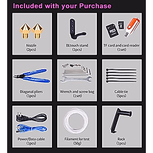 BigTree BIQU B1 3D Printer, Open Source FDM Printer, Smart Filament Sensor & Resume Printing, Spring Steel Plate, 32-bit Silent Motherboard, DIY STEM Maker 3D Printing, 9.3” x 9.3” x 10.6” Build Size