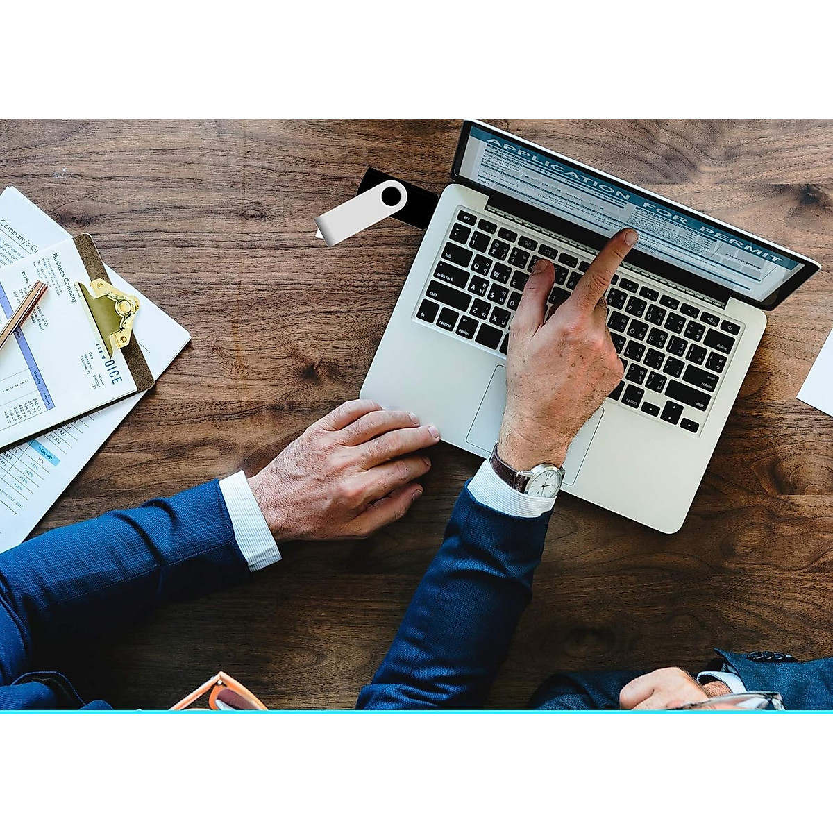 2GB USB Flash Drives 10 Pack and USB Case of 10 Slots Bundle USB Holders to Organize 10 Thumb Drives 2 GB