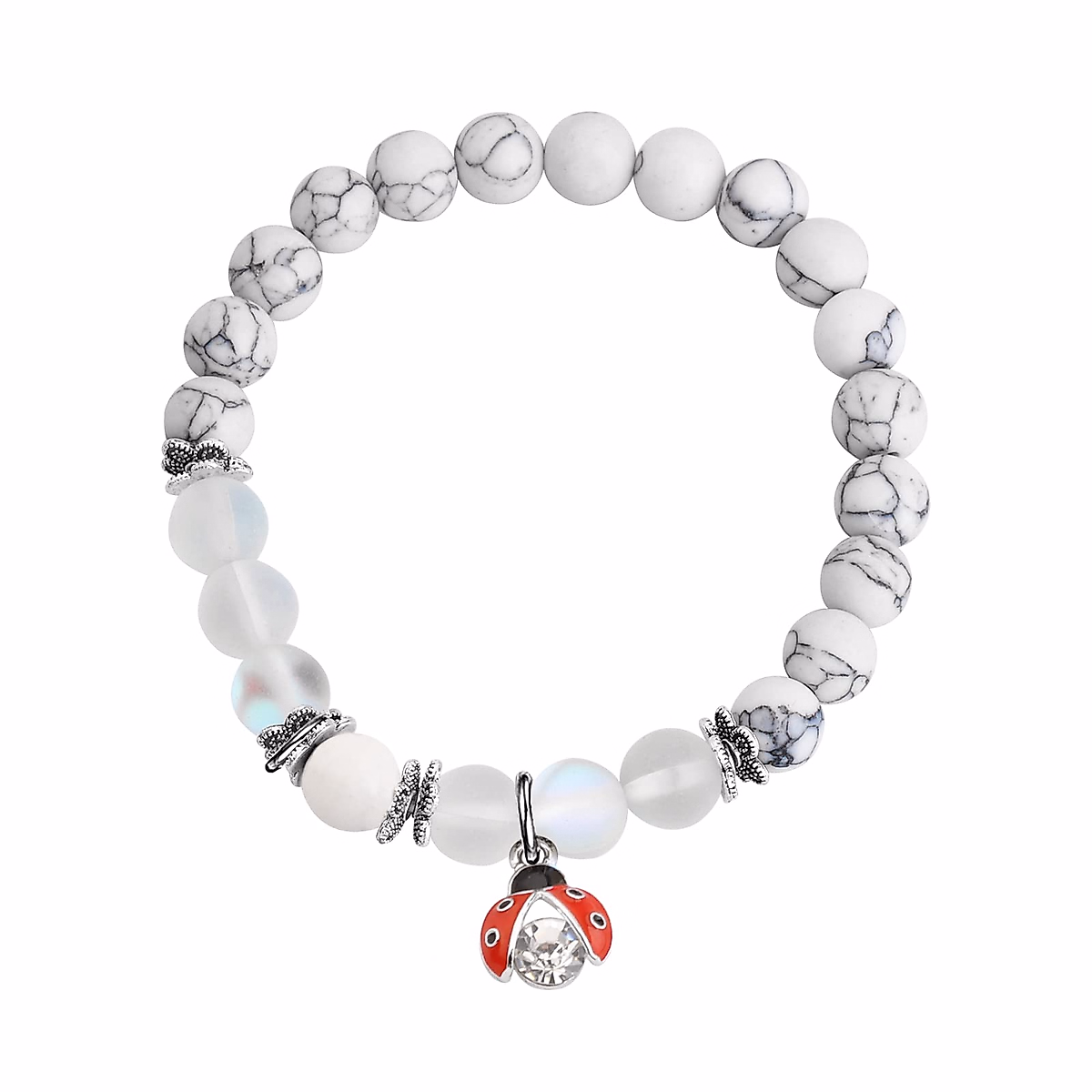 BNQL Ladybug Bracelets Gifts for Women Girls Ladybug Charm Bracelet Ladybug Jewelry Inspiration Ladybug Gifts Ladybug Lover Gifts (ladybug bracelet)