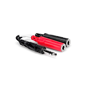 Hosa YPP-117 1/4" TRS to Dual 1/4" TSF Stereo Breakout Cable