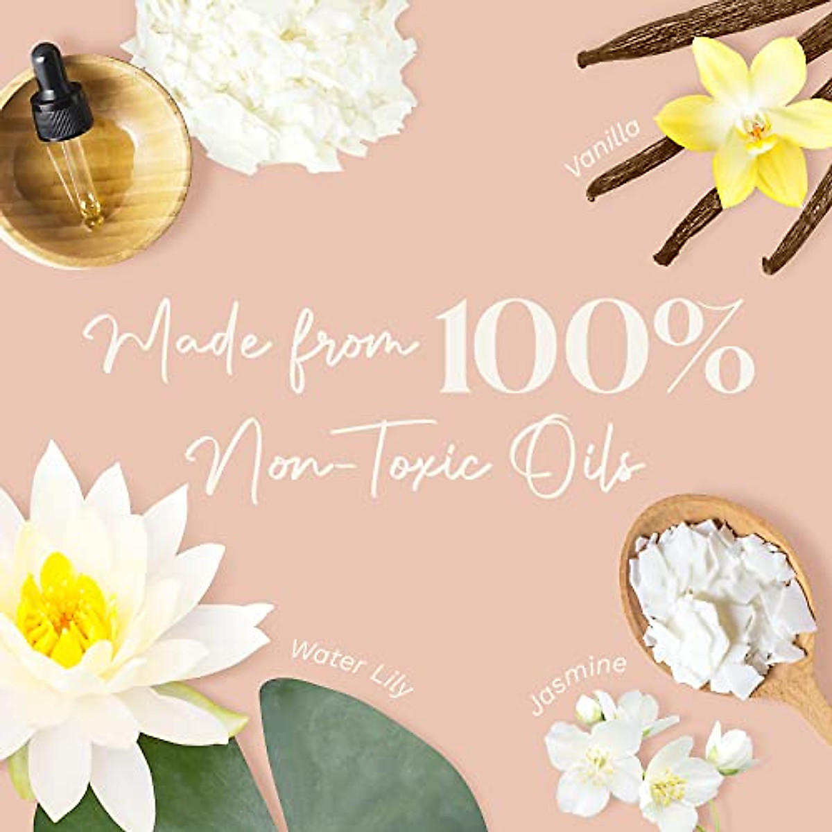 MISO Living - Relax Scented Candles, Aromatherapy Candle, Wood Wicked Candles With 55+ Burn Time, Vanilla, 8.5 Oz