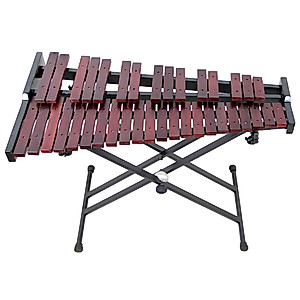 Gearlux 37-Key Wooden Xylophone with Mallets, Adjustable Stand, and Gig Bag