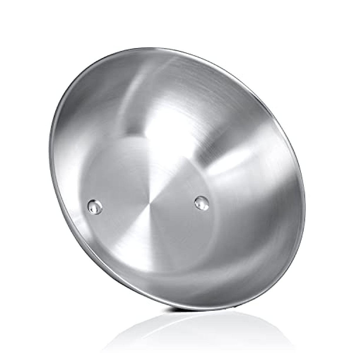 9 Inch Grill Dome Cover, BBQ Grill Accessory Melts Cheese, Cooks Burgers Faster and Prevents Splatter, for Indoor or Outdoor Use, Stainless Steel with Wire Handle