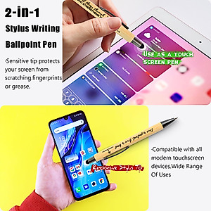 INSADA Bible Inspirational Stylus Pens Bulk Christian Pens with Scripture Great for All Ages Office and School Also Makes Great Gifts （10 Count）