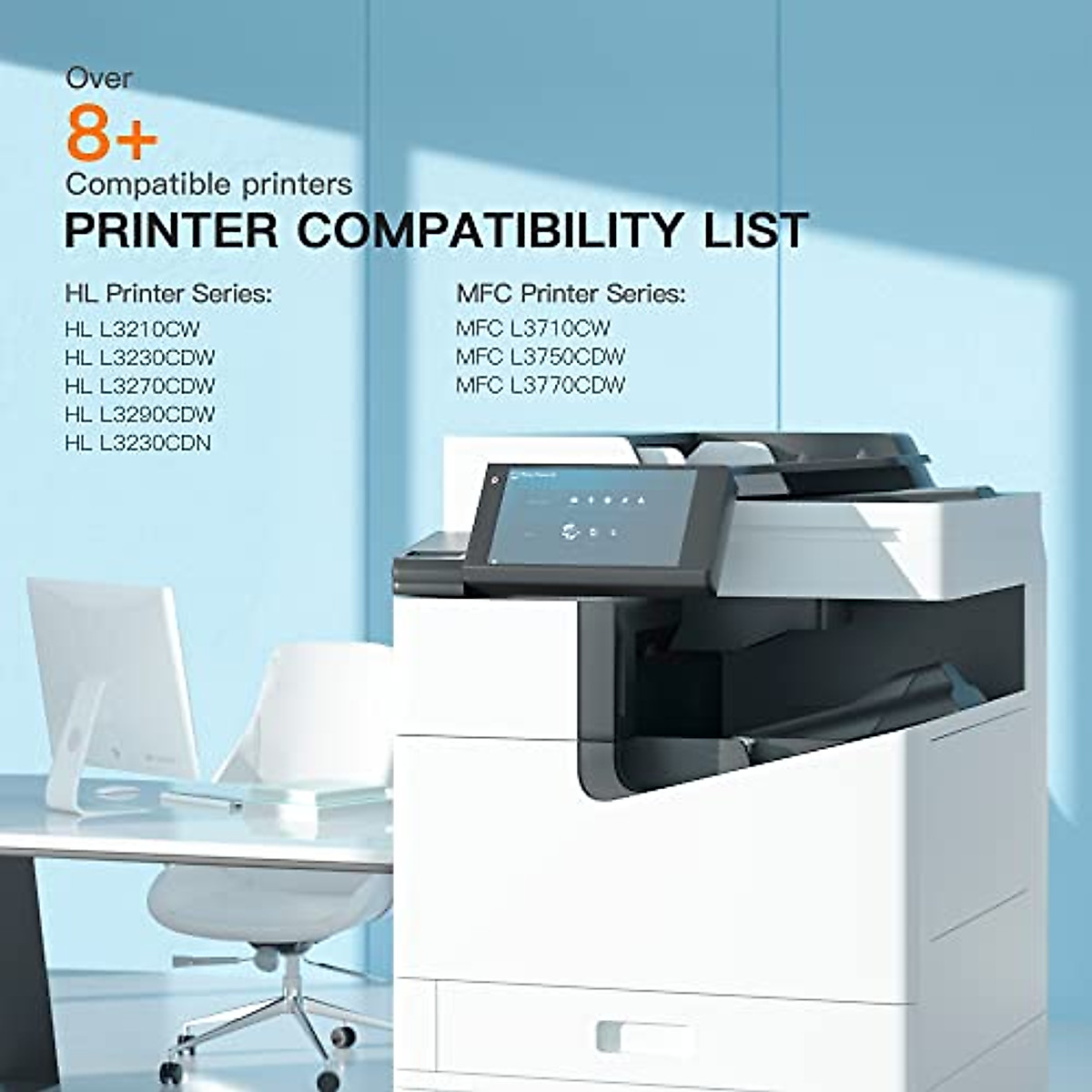 E-Z Ink (TM Compatible Toner Cartridge Replacement for Brother TN227 TN-227 TN227BK TN227C TN227M TN227Y High Yield Compatible with HL-L3290CDW HL-L3210CW MFC-L3750CDW MFC-L3710CW Printer (4 Pack)