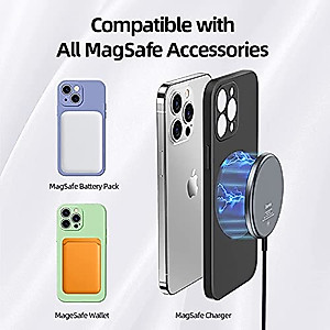 ENEGOLD Magnetic Silicone Case for iPhone 13 with Mag-Safe Wireless Charging,Ultra Thin Shockproof Anti-Scratch TPU Soft Case,iPhone 13 with Mag-Safe Case 6.1'',Blue