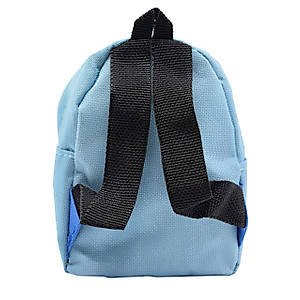 Teak Tuning Fingerboard Backpack Case, Blue - 5" x 3.75" - Miniature Canvas Bag for Tuning Travel & Storage