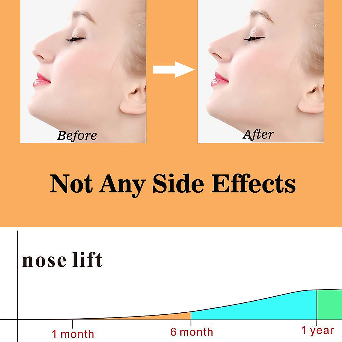 AMIJEAL Nose Shaper Clip Nose Up Lifting Clip Pain-Free Soft Silicone Nose Slimmer Device Nose Bridge Straightener Corrector Beauty Tool(Unisex)