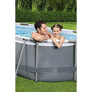 Bestway Oval Above Ground Pool Set (10' x 6'7" x 33")| Includes Filter Pump & ChemConnect Dispenser