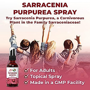 MaryRuth Organics Sarracenia Purpurea Liquid | Sarracenia Purpurea Topical Herbal Liquid | Purple Pitcher Plant | Vegan | Non-GMO | Gluten Free | 2 Fl Oz | 3 Pack