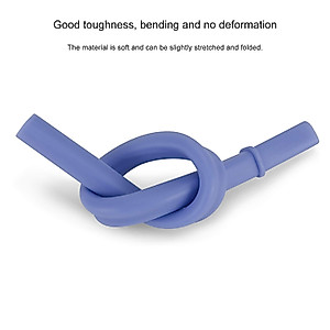 Reusable Silicone Straws-Snap Straw-Openable Design, BPA Free, Easy Cleaning No Cleaning Brush and Easy to Carry, Hot and Cold Compatible (4 Colors)