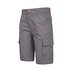 Mountain Warehouse Active Kids Zip Off Hiking Pants - Boys & Girls Dark Grey 9-10 Years