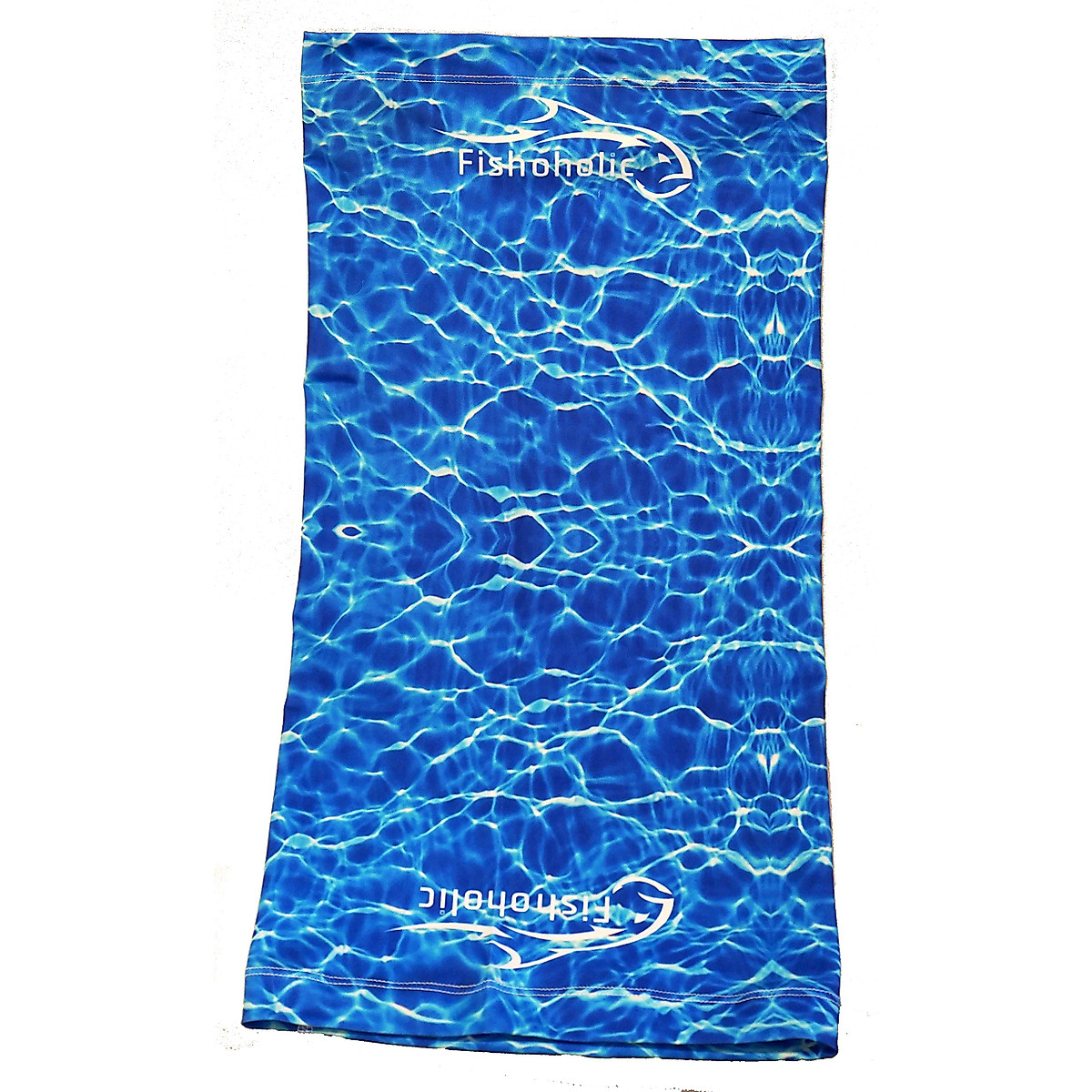 Fishoholic Fishing Face Mask Buff -3 Colors- UPF50+ Fishing Neck Gaiter Wind Dust Sun Protection Hunting Bandana (BlueH2OCamo)