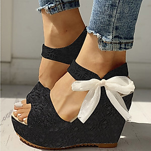 ZHOUXINGB Womens Boots Ankle, Wedge Shoes for Women Diamond Sandals Fashion Summer Sneakers Orthopedic Shoes Low Heel Slippers Flip Flop Wide Width Heels for Women