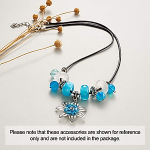 Craftdady 100pcs Large Hole Resin European Spacer Beads 13-14x7-7.5mm Imitation Cat Eye Mixed Colors Slider Charm Beads for Jewelry Making Hole: 5mm