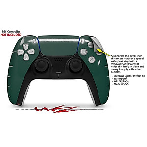 WraptorSkinz Skin Wrap compatible with Sony PS5 DualSense Controller Solids Collection Hunter Green (CONTROLLER NOT INCLUDED)