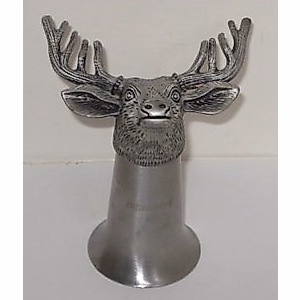 Jagermeister Deer Stag Head Pewter Shot Glass