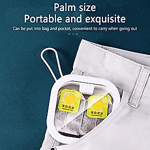 Cotton Swab Ball Holder Jar Hair Tie Organizer Portable Travel Earphone Holder Multi-functional Plastic Container Dispenser Box for Bathroom Home Storage Organizer