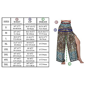 LOFBAZ Slit Leg Palazzo Yoga Pants for Women Girls Maternity Summer Beach Pajama High Waisted Boho Harem Pants Womens Clothing Solid White S