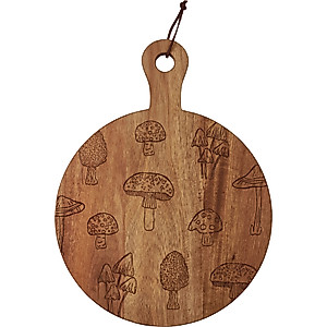Primitives by Kathy Mushrooms Cutting Board 10" x 13.25" x 0.50"