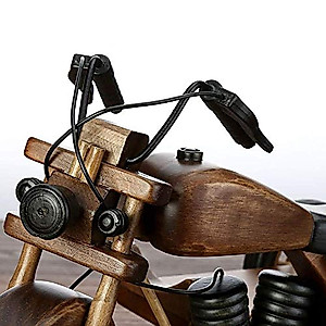 Stylish Simplicity Wooden Motorcycle Modeling Wine Rack Decoration Household Wine Bottle Rack Living Room Porch Desktop Bar Restaurant Decoration European Creative Personality Beautiful and Elegant ,