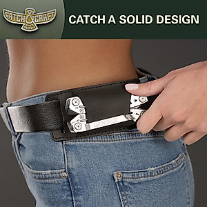 CatchandCraft Multitool Sheath for Belt - Leatherman Sheath - Horizontal Carry Leather Multitool Holster - EDC Pocket Organizer for Work and Daily Use - 𝐌𝐚𝐝𝐞 𝐢𝐧 𝐆𝐄𝐎𝐑𝐆𝐈𝐀